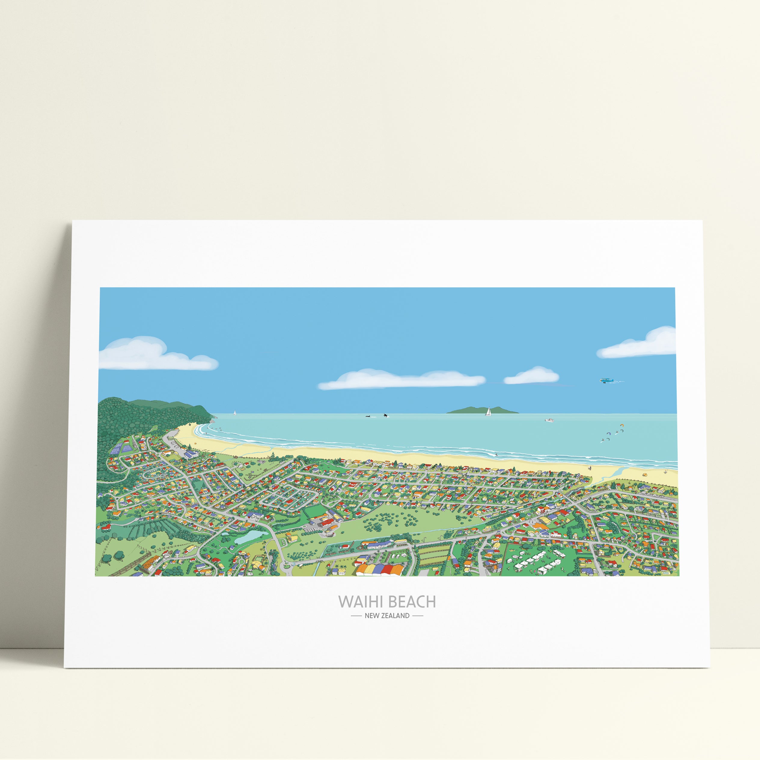 Waihi Beach map Town – Drawing the Way